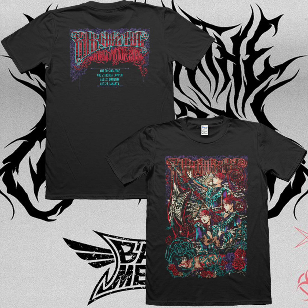 麥哲倫 T 恤 BABYMETAL METAL MARCH NEXFEST ID TOUR 2024 | 蝦皮購物