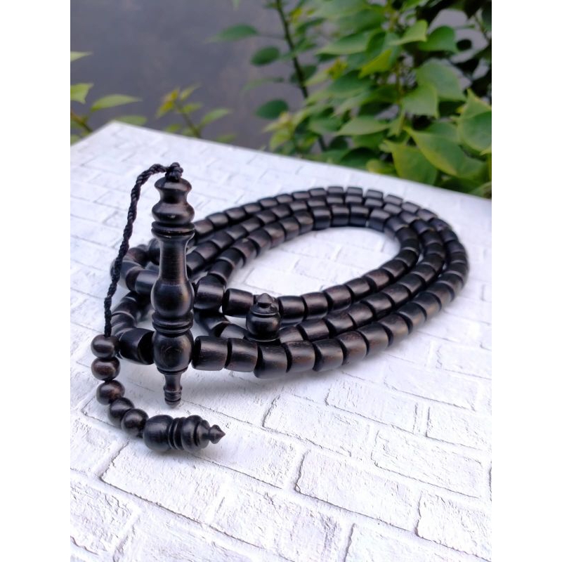 Hitam Muslim Tasbih 99粒黑色辣木Tasbih材料管模型 | 蝦皮購物