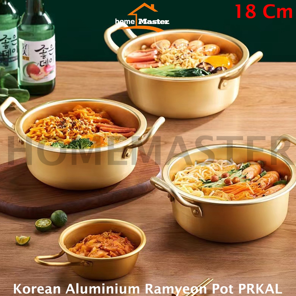 炒鍋/kuali/wok/panci Ramyeon/Ramyun 韓國鋁金/金 18CM PRKAL18 | 蝦皮購物