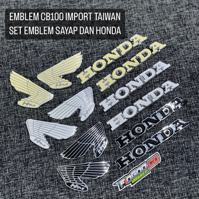 HONDA CB TANK EMBLEM EMBLEM 台灣 CB TANK EMBLEM LOGO CB100 TAN | 蝦皮購物