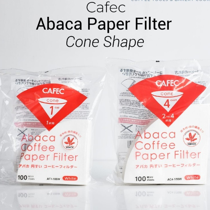 Cafec Abaca 咖啡紙過濾器 V60 100p 咖啡濾紙 V60 白色棕色 AC1 AC4 | 蝦皮購物