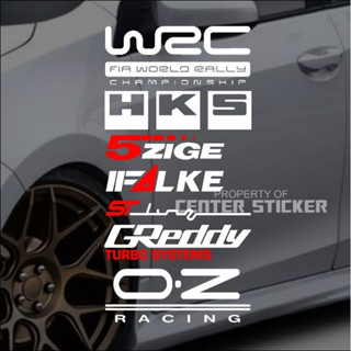 貼紙貼紙切割汽車標誌賽車 wrc hks zigen falken greddy oz | 蝦皮購物