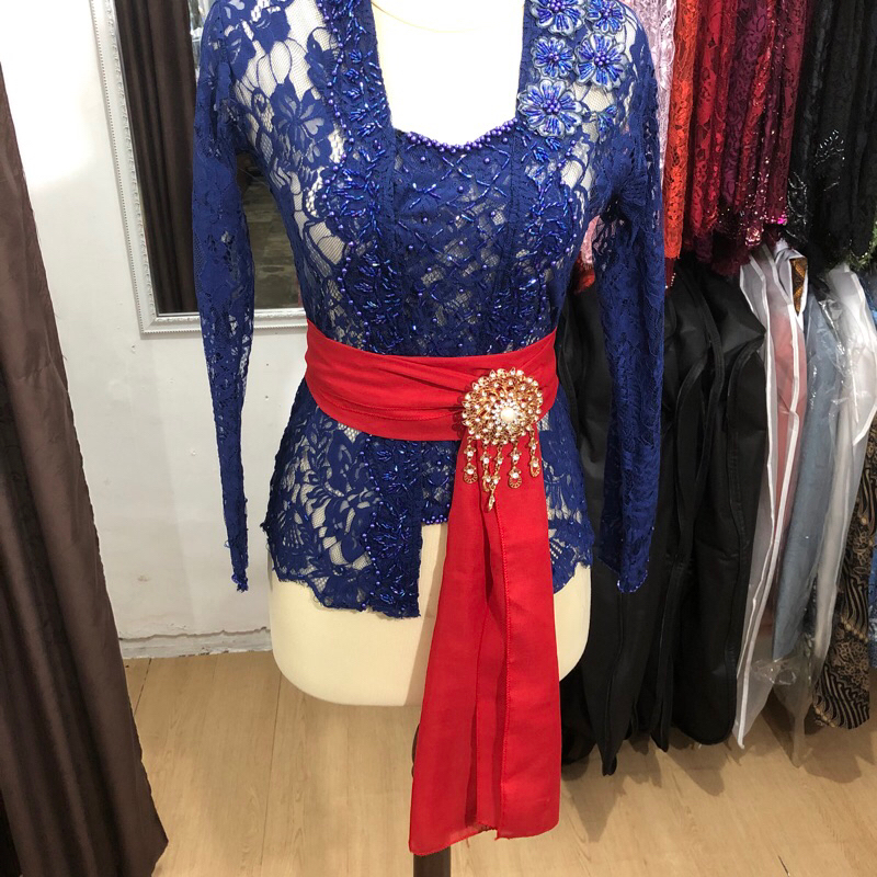巴厘島披肩腰帶 Kebaya Senteng Bali 雪紡面料 Kebaya Bali | 蝦皮購物