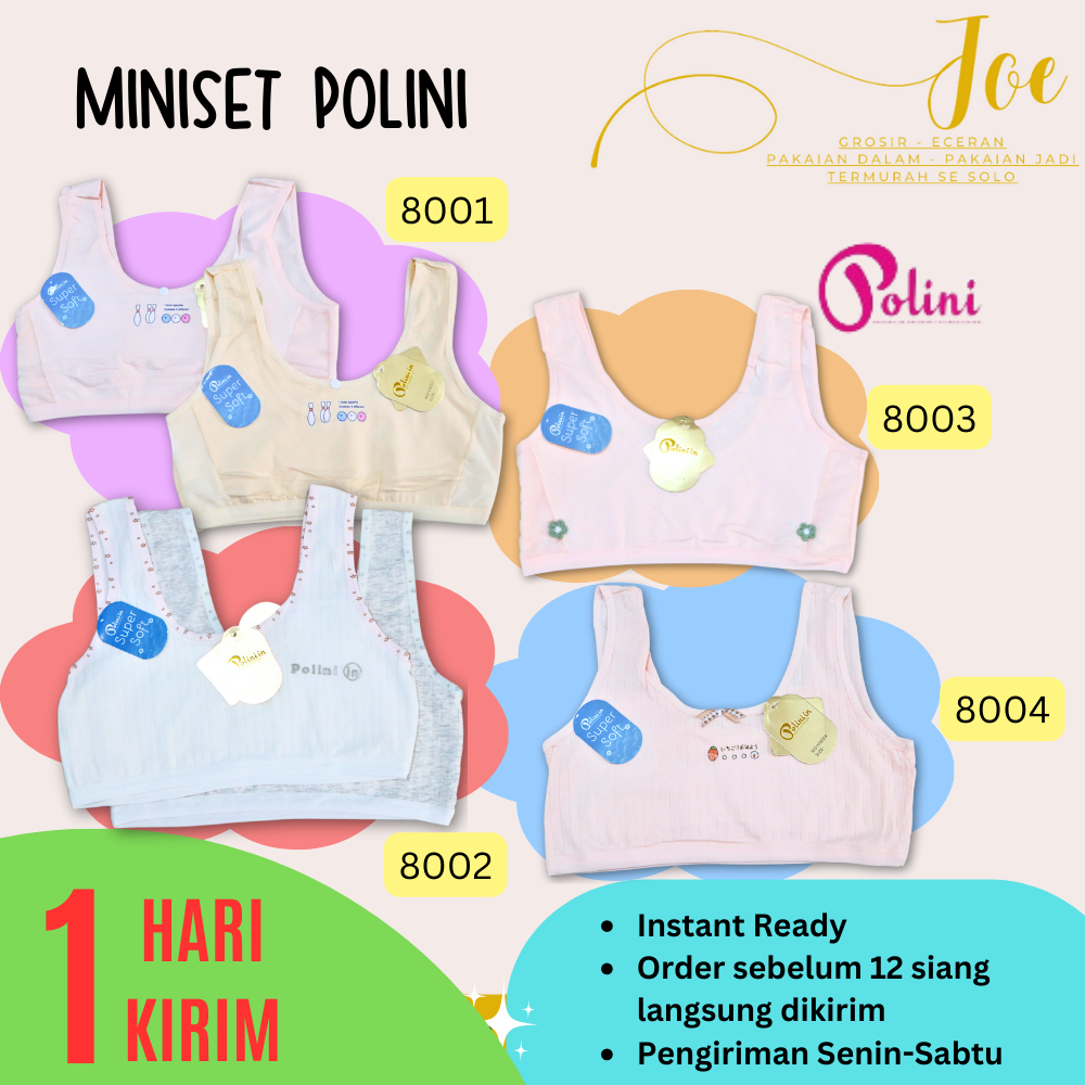 全新 POLINI 圖案 8001 8002 8003 8004 純色各種顏色內衣 BH JOE | 蝦皮購物