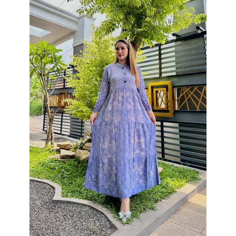 Gamis cap Sogan 材質人造絲斜紋 ori Sogan 前拉鍊防褪色最新圖案 | 蝦皮購物