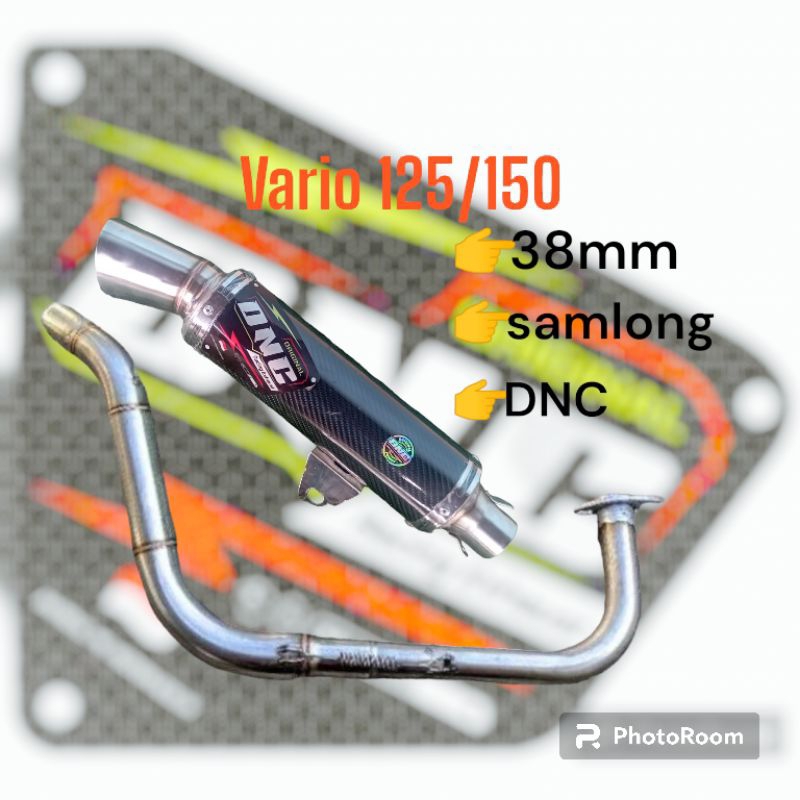 Dnc 排氣原裝 VARIO125 VARIO 150 DRAK 三龍碳纖維 D38MM | 蝦皮購物