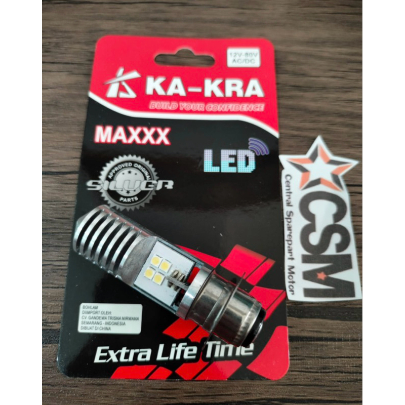 Mata led 燈泡 AC DC H6 8LED Bholam led 燈 8 眼 2 面通用 matic Duck | 蝦皮購物
