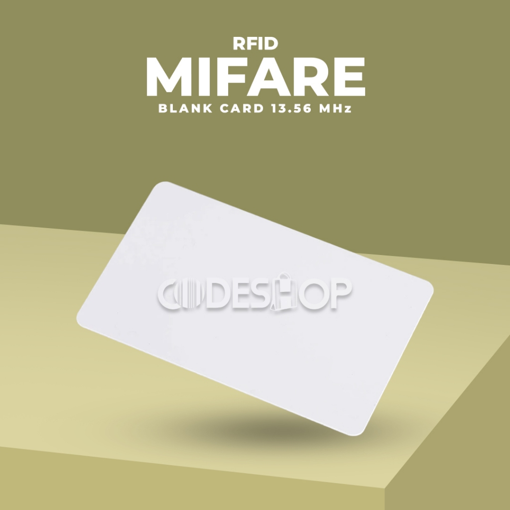 Putih Rfid Mifare Card 13.56 MHz PVC 打印機 ID 卡空白純白色 | 蝦皮購物