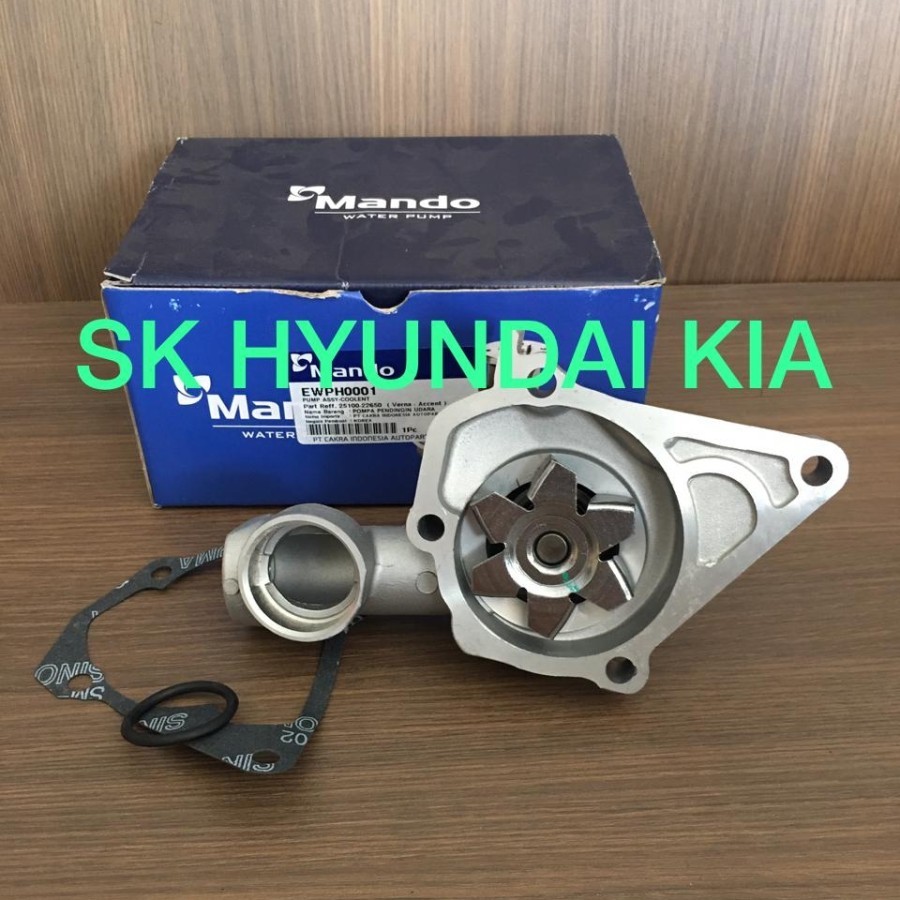 HYUNDAI 水泵 25100-22650 現代雅紳特 AVEGA VERNA GETZ 1,300cc MANDO | 蝦皮購物