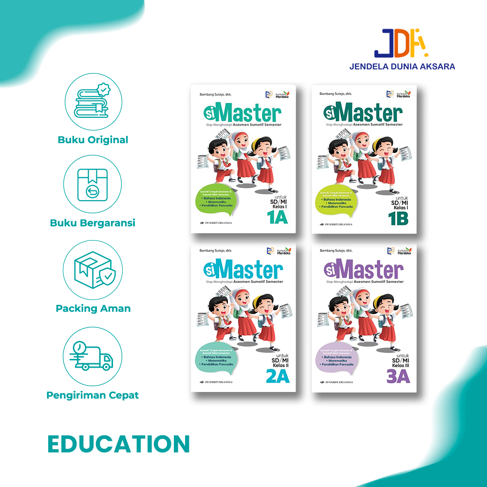 Simaster 書為 SD/MI 類 1A 2A 4A 4B 5A Erlangga Merdeka 課程 | 蝦皮購物