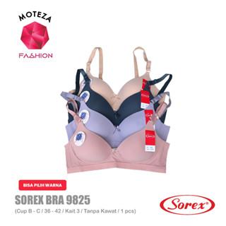Sorex 9825 中號泡沫文胸 3/4 大罩杯 B-C 無線掛鉤 3 Comfy 系列 | 蝦皮購物