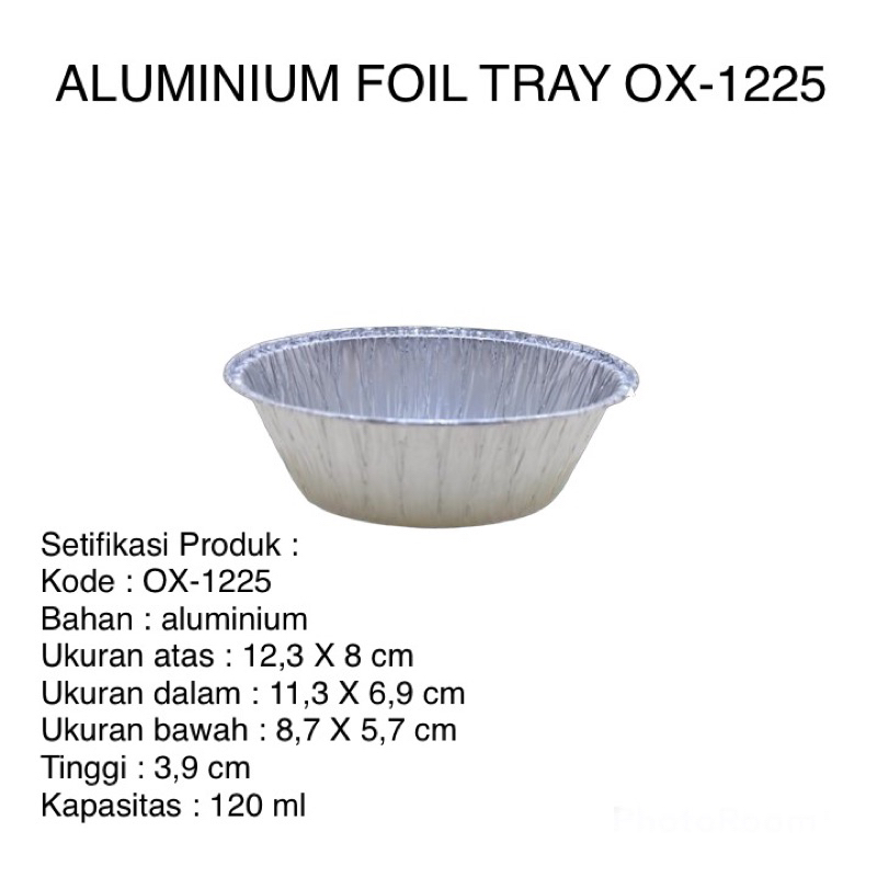 橢圓形鋁箔容器 OX-1225 橢圓形鋁箔容器 OX 1225 120ML | 蝦皮購物