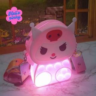 Kuromi LED pop it Bag 迷你尺寸 | 蝦皮購物