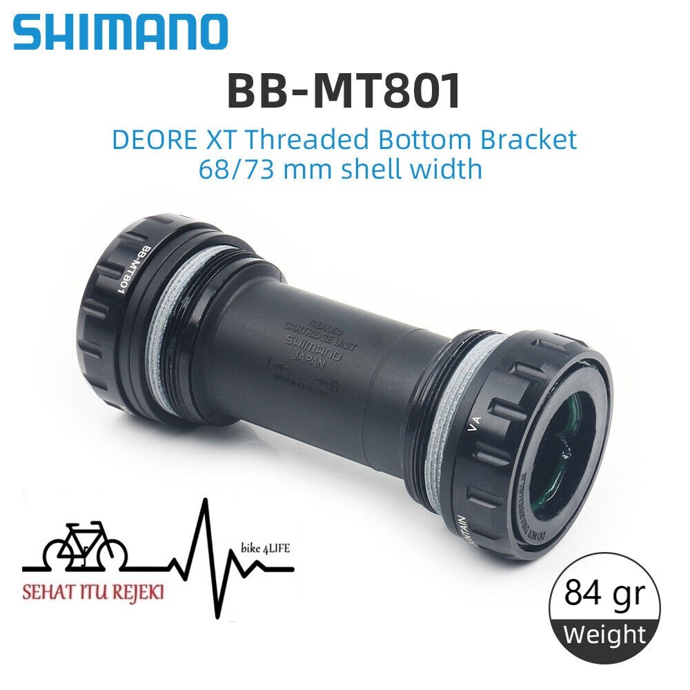 Bb 底部支架 SHIMANO DEORE XT MT801 軸承 HOLLOWTECH HT2 BSA | 蝦皮購物