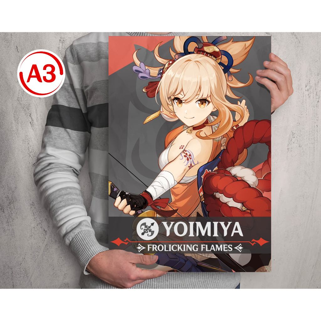 海報合集 A3 遊戲 Genshin Impact C1 Alhaitham Ayaka Ayato Diluc Eul | 蝦皮購物