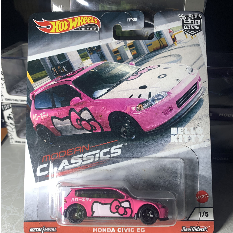 HONDA Hotwheels 壓鑄本田思域 EG HELLO KITTY 高級版 | 蝦皮購物