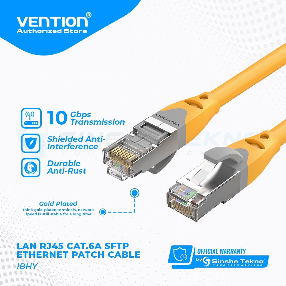 Vention IBH 局域網電纜 Cat6a Cat6 以太網 RJ45 千兆 SSTP SFTP 50 米 | 蝦皮購物