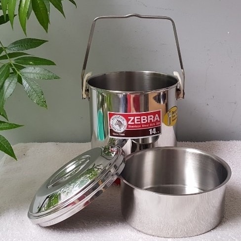 不銹鋼單食品容器 Zebra SUS304 環形手柄鍋 Zebra 14 厘米自動鎖定 151625 斑馬斑馬斑馬斑馬 | 蝦皮購物