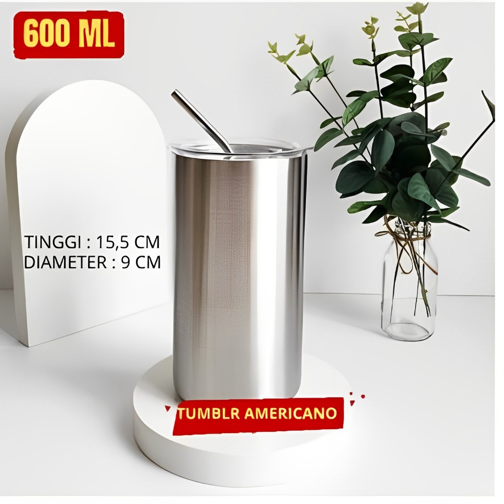 不倒翁 AMERICANO 普通 600ML 耐熱耐寒 TUMBLR 玻璃咖啡杯 TUMBLR ES 304 不銹鋼無吸 | 蝦皮購物