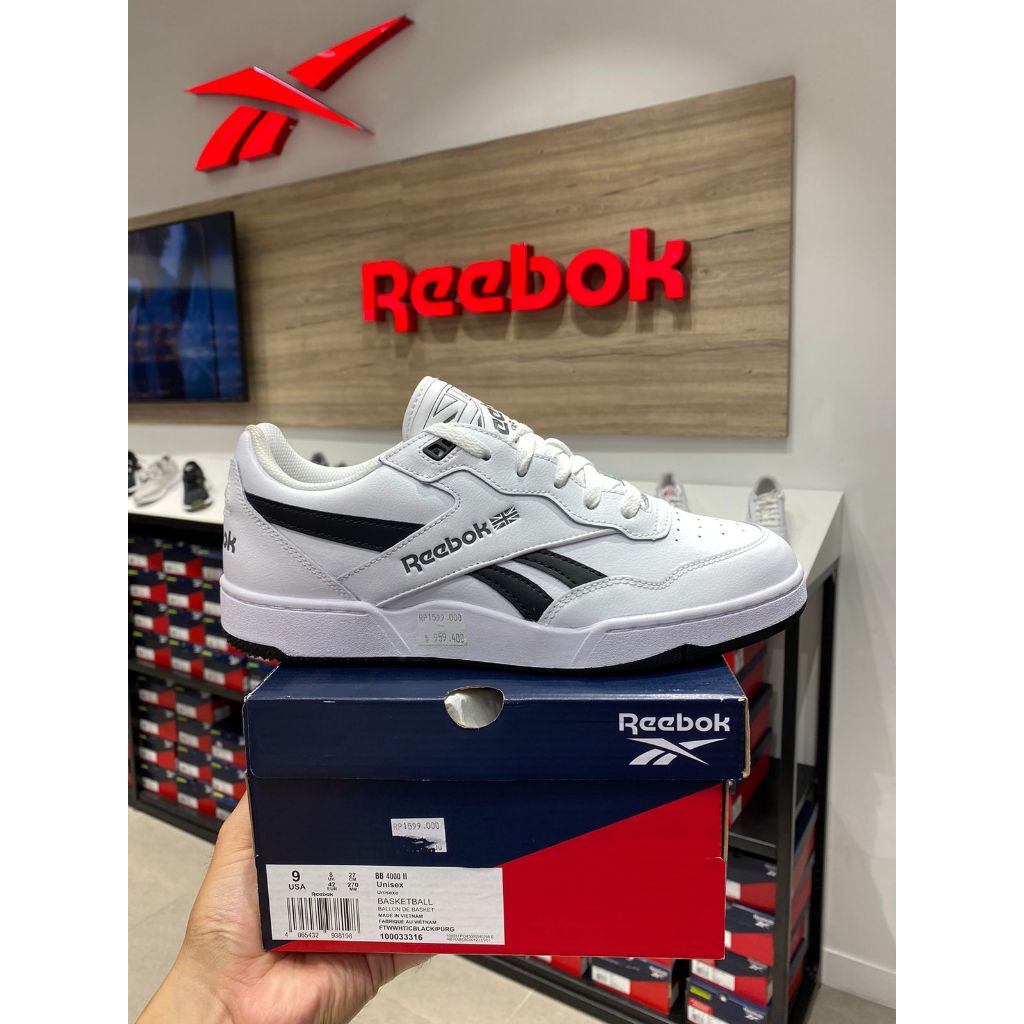 Reebok BB 4000 II 籃球白/黑 100033316 原創中性鞋 | 蝦皮購物