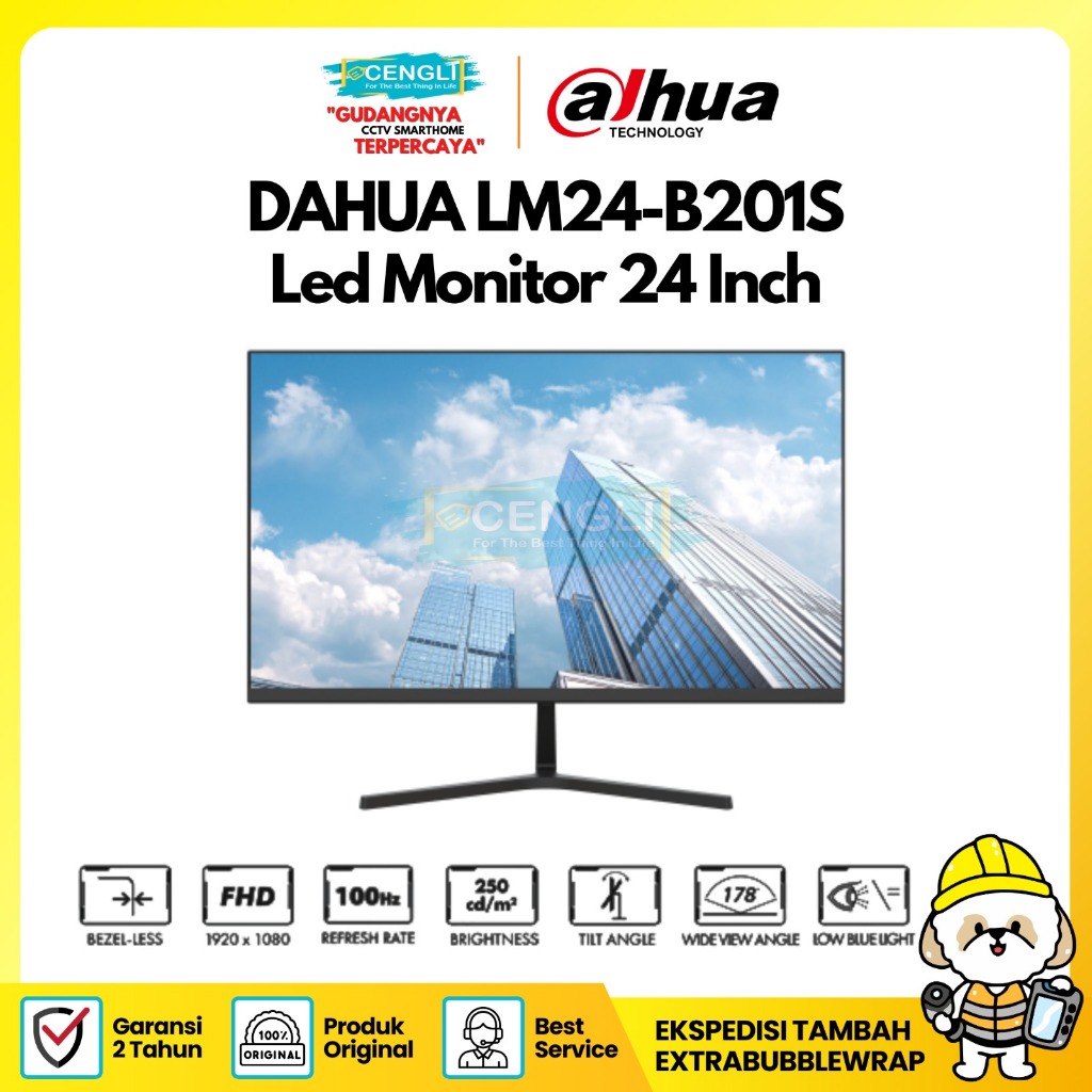 大華 24 英寸顯示器 DHI-LM24-B201S FHD HDMI IPS 100Hz 官方保修 | 蝦皮購物