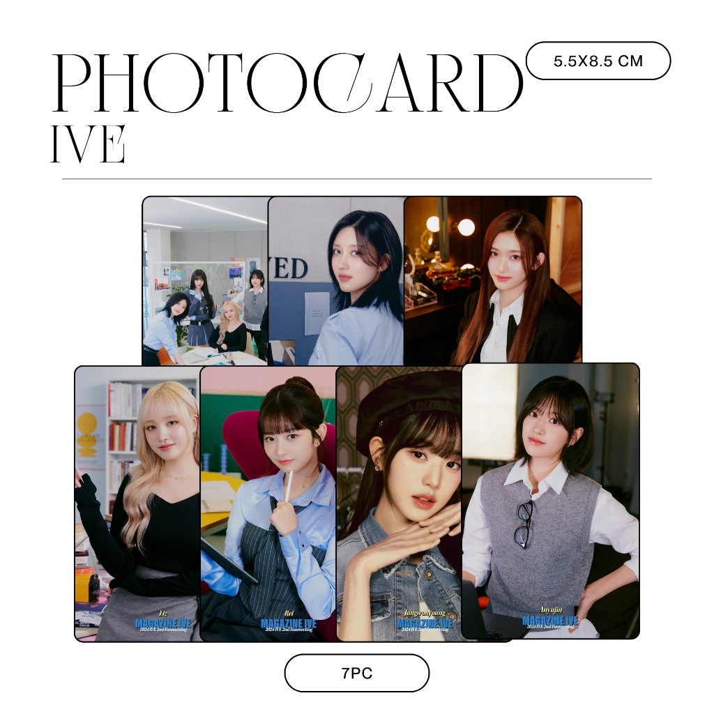 照片卡 IVE SEASONS GREETINGS 2024 Signature TTD KPOP CARDS 偶像韓國 | 蝦皮購物