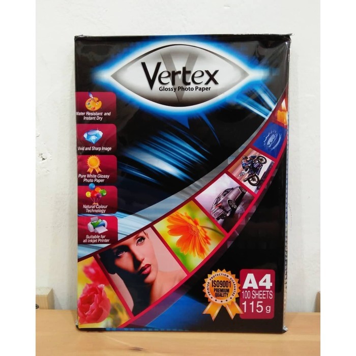 A4 光面相紙 115g 相紙 A4 115 gsm VERTEX 100 張 | 蝦皮購物