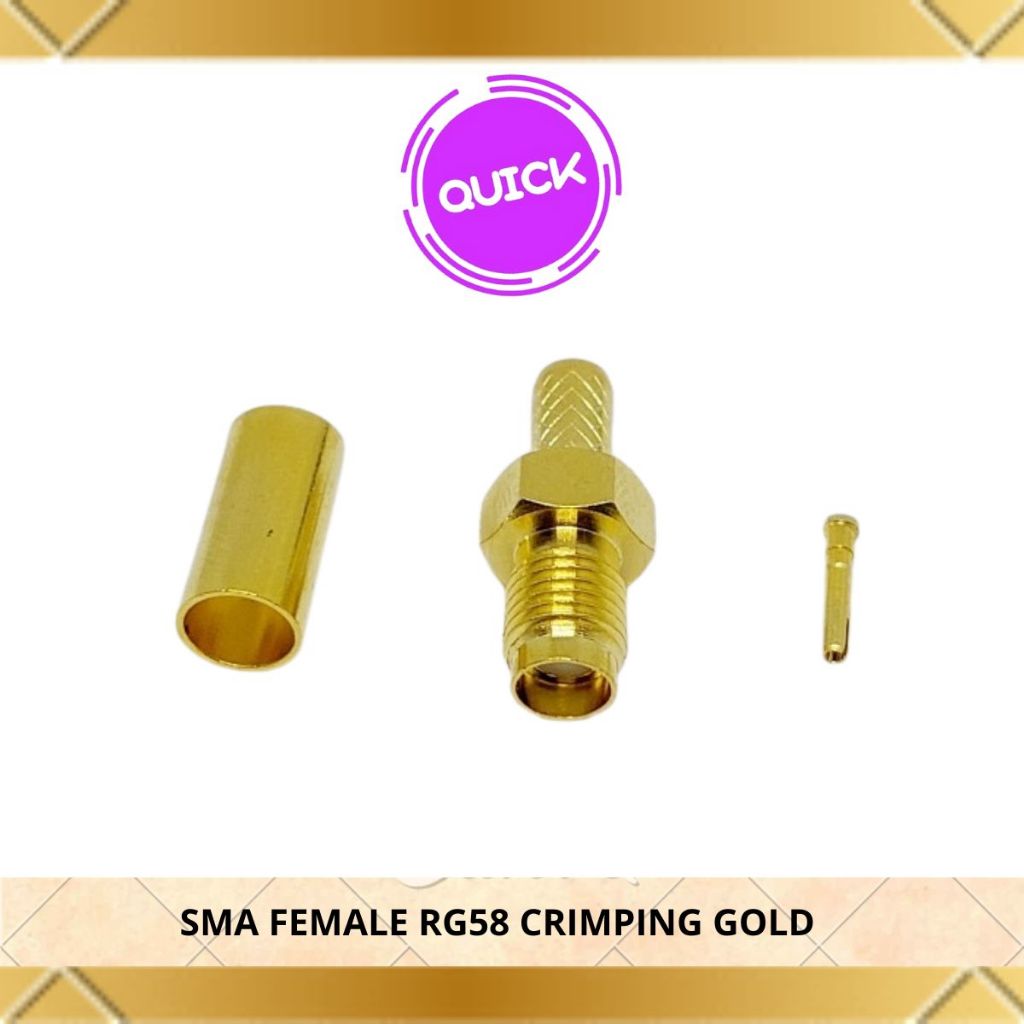 Sma FEMALE RG58 壓接金連接器 | 蝦皮購物