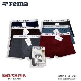Fema Boxer Panties 銀色輪胎橡膠 | 蝦皮購物