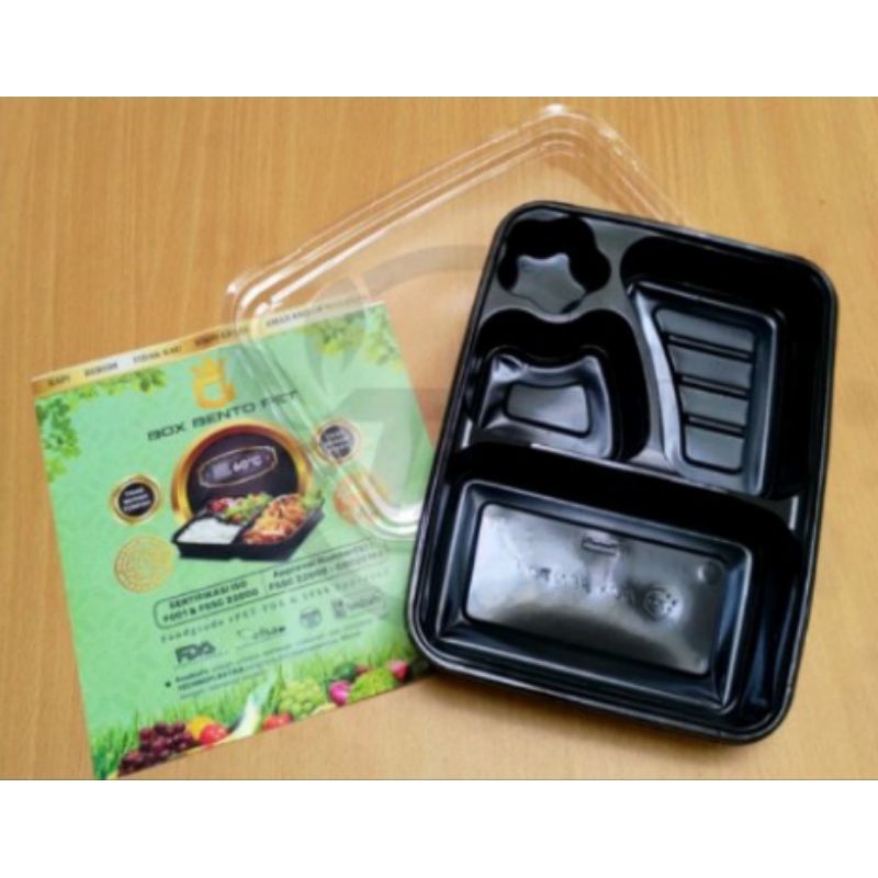 Hitam Mika BENTO 塑料午餐盒 4 季黑色 1 塵包 8 包 400 套 | 蝦皮購物