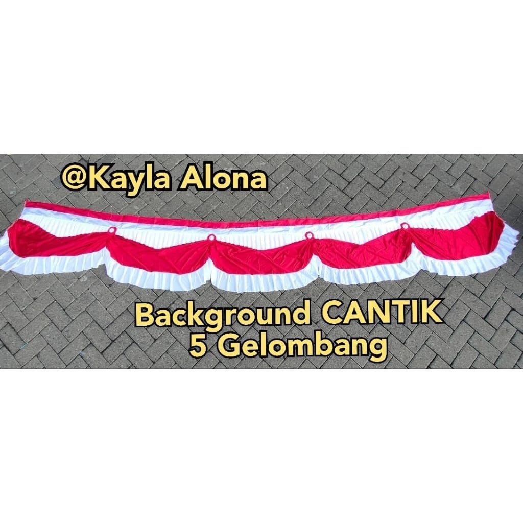 MERAH 背景旗背景旗美麗的紅白旗 5 紅白 RESPLANG WAVES | 蝦皮購物