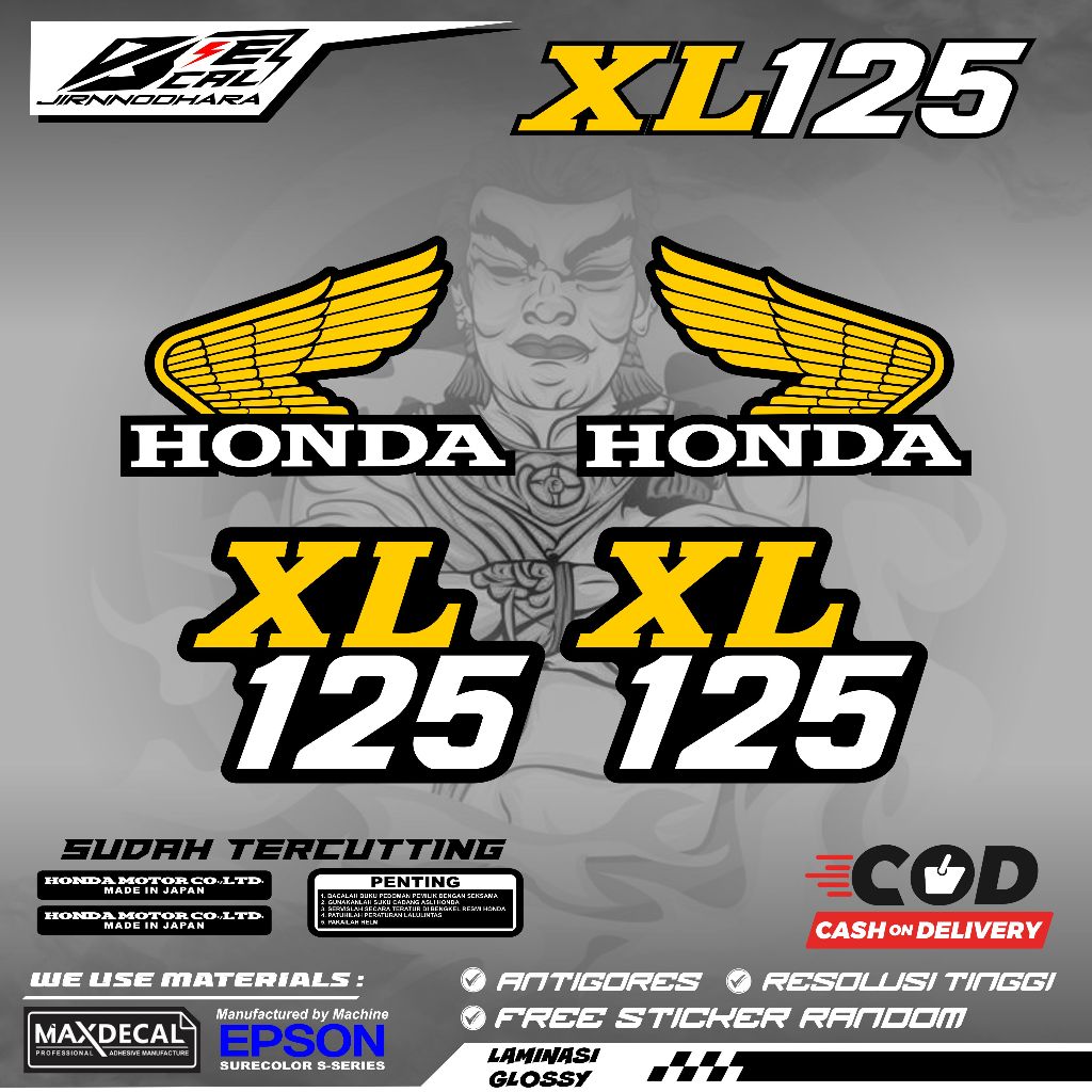 HONDA XL 125 HONDA XL125 TRAIL XL 125 RETRO XL 125 經典 K1 變體貼 | 蝦皮購物