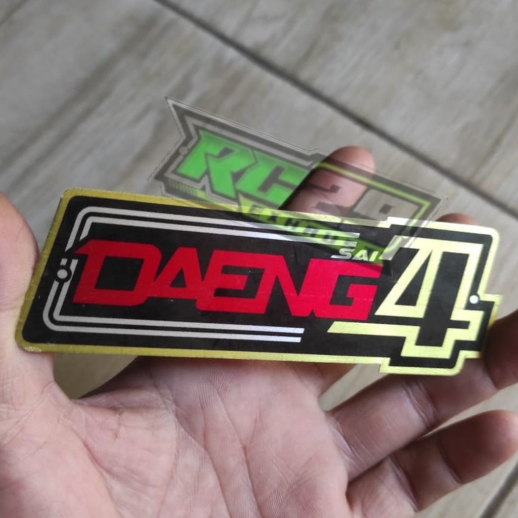 DAENG 4 品牌賽車排氣標誌 | 蝦皮購物