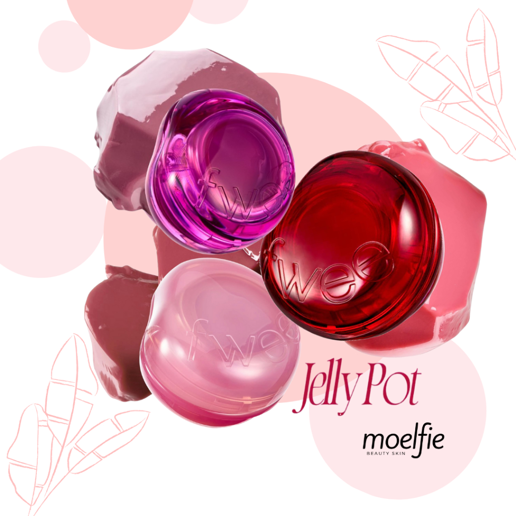 FWEE LIP CHEEK GLOWY JELLY POT DEWI 果凍唇彩有色發光果凍膏果凍高光 | 蝦皮購物