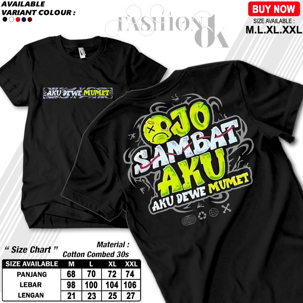 T 恤 Ojo Sambat Aku Distro Clothes Ojo Sambat I'm Dewe Mumet | 蝦皮購物