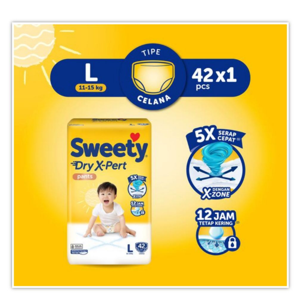 Sweety 青銅褲 Dry Xpert L42 L 42 嬰兒尿布 | 蝦皮購物