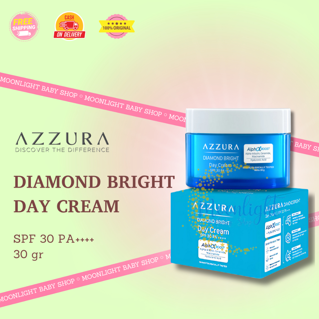 Azzura Diamond Bright 日霜 30gr SPF 30 PA 亮白保濕霜 | 蝦皮購物
