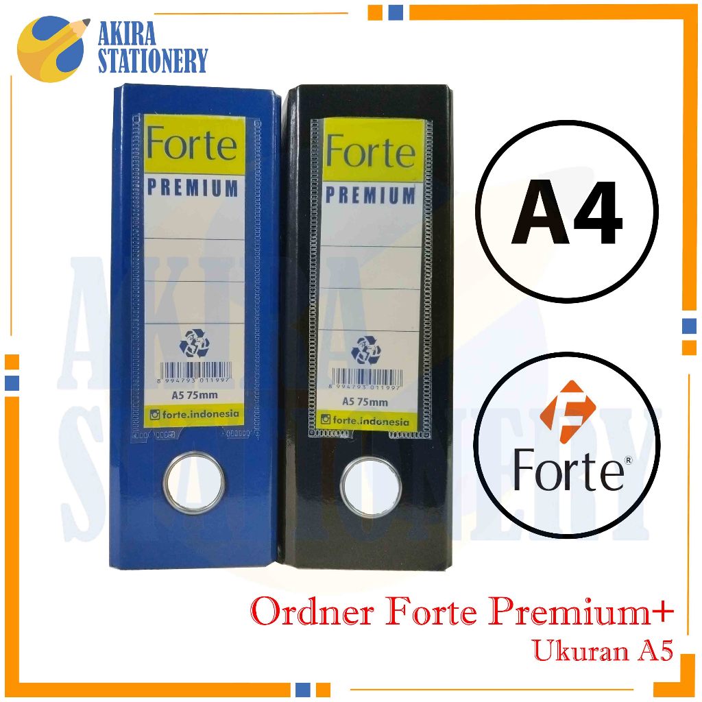 Ordner Forte Premium 尺寸 A5 小型高級文件夾 Enduro 層壓背收據 75 毫米彩色 SNEL | 蝦皮購物