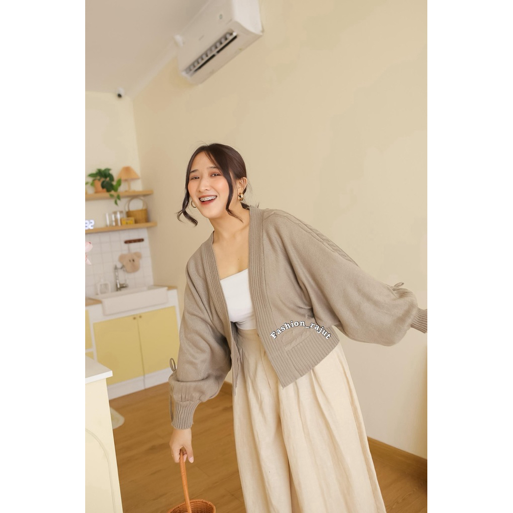 Denan Balero Cardy Batwing 女式針織上衣,帶氣球袖 | 蝦皮購物