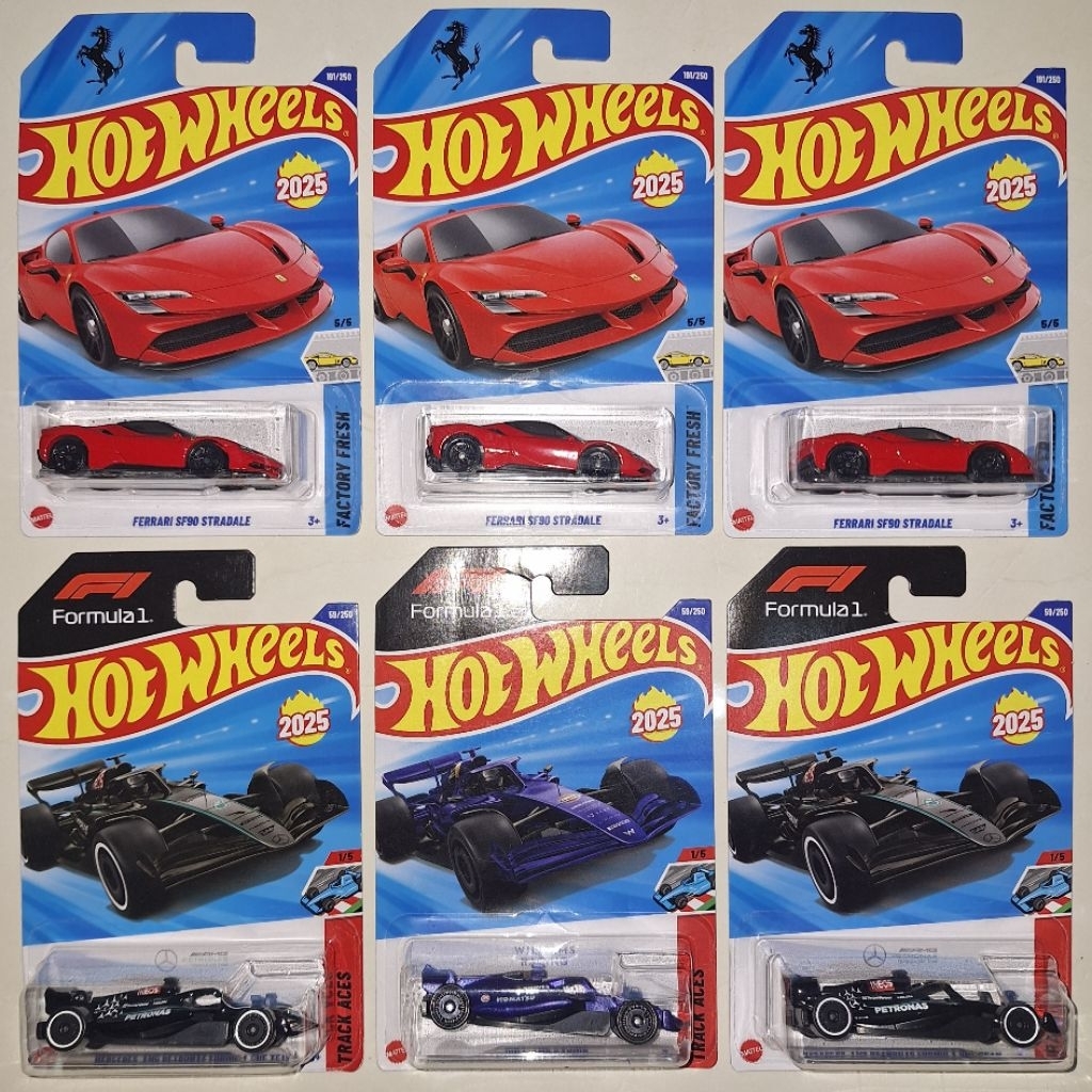 FERRARI 全新 Hot Wheels 2025 法拉利 SF90 Stradale 梅賽德斯 AMG Petron | 蝦皮購物