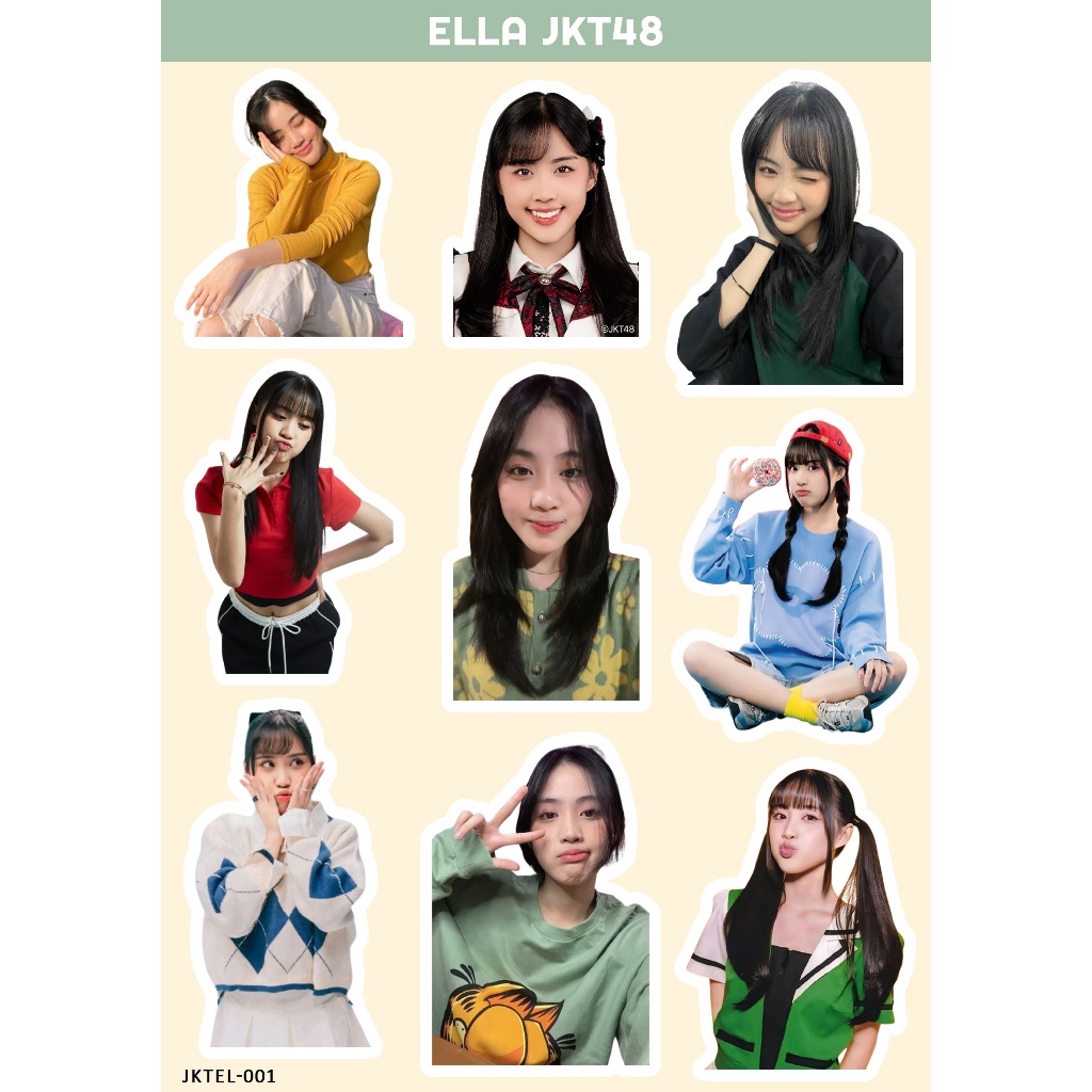 NEW ERA Ella 貼紙 JKT 48 I 貼紙 JKT 48 I JKT 48 新時代 I 貼紙 ELLA JK | 蝦皮購物