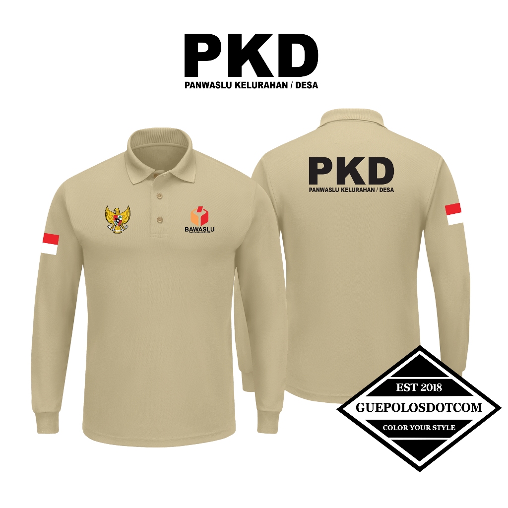 Polo 領 PKD POLO POLO POLO SHIRT PKD LOGO BAWASLU FREE 區域名稱 P | 蝦皮購物
