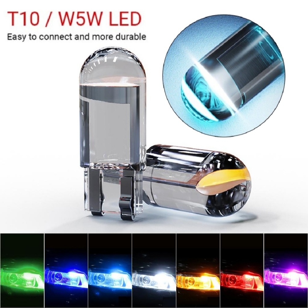 LED SEN Light T10 W5W 12V 樹脂全玻璃指示燈 | 蝦皮購物