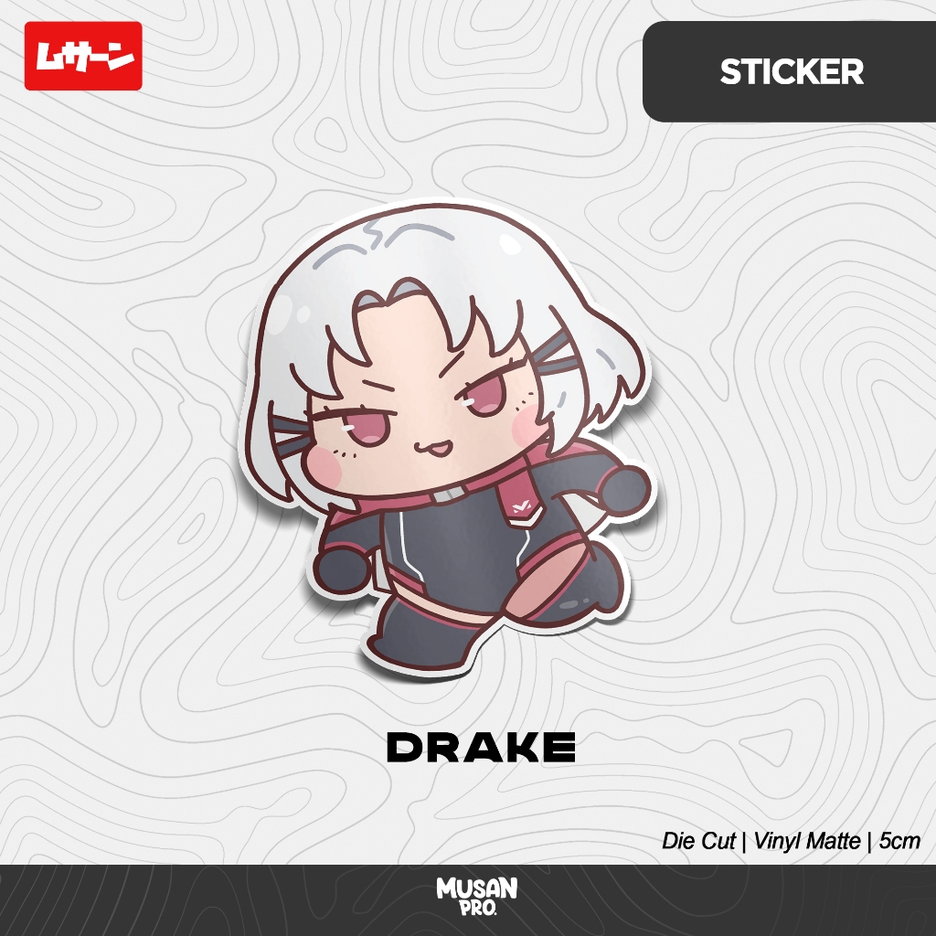NIKKE Drake The Villain Misan Fan 商品貼紙 | 蝦皮購物