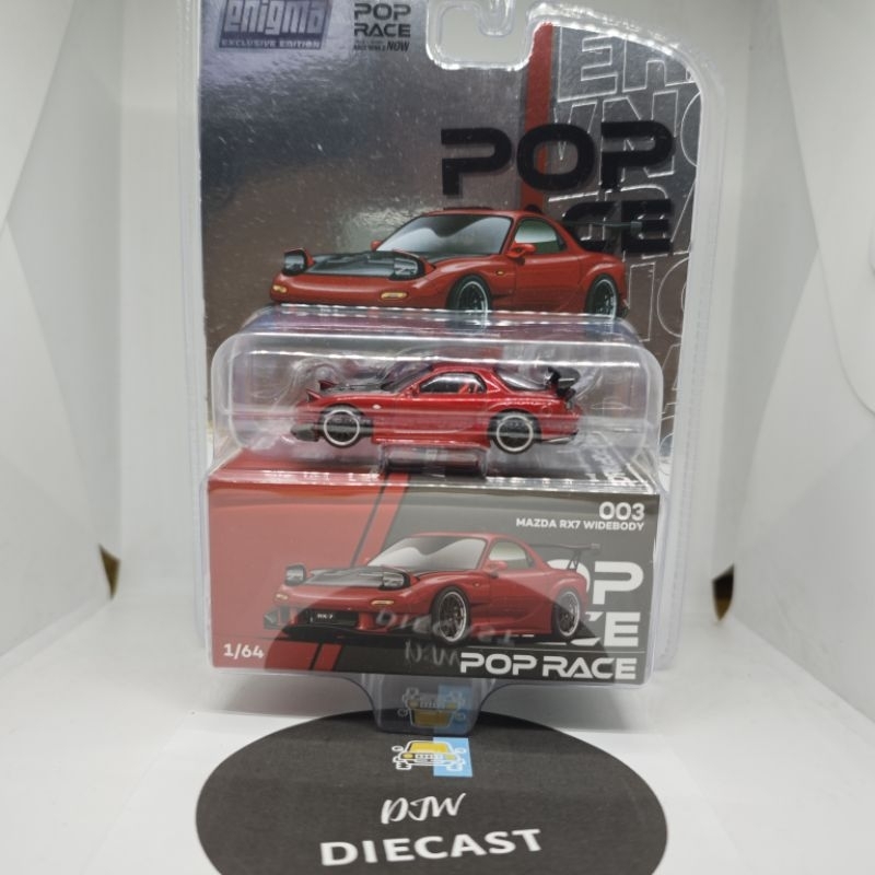 MAZDA Pop Race Enigma 003 1/64 馬自達 RX7 寬體 RE 天宮紅 | 蝦皮購物