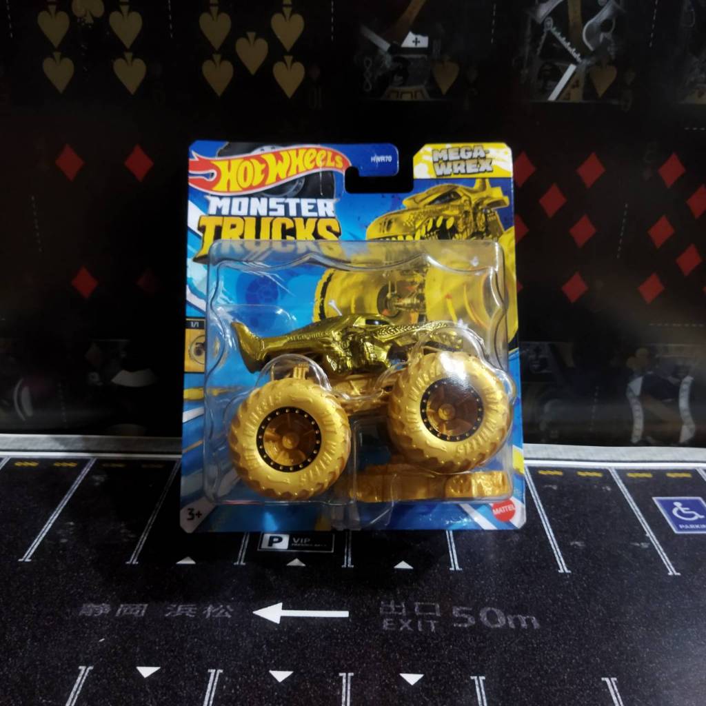 HOT WHEELS 風火輪怪物卡車 Mega Wrex 黃金限量版 | 蝦皮購物