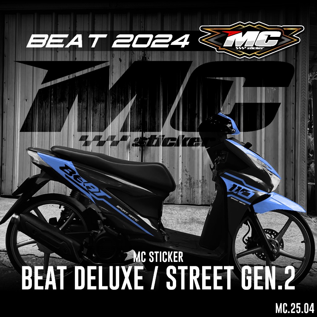 貼花貼紙 Beat Deluxe Street New 2024 全身貼紙改裝變化 Beat Deluxe Gen 2 | 蝦皮購物