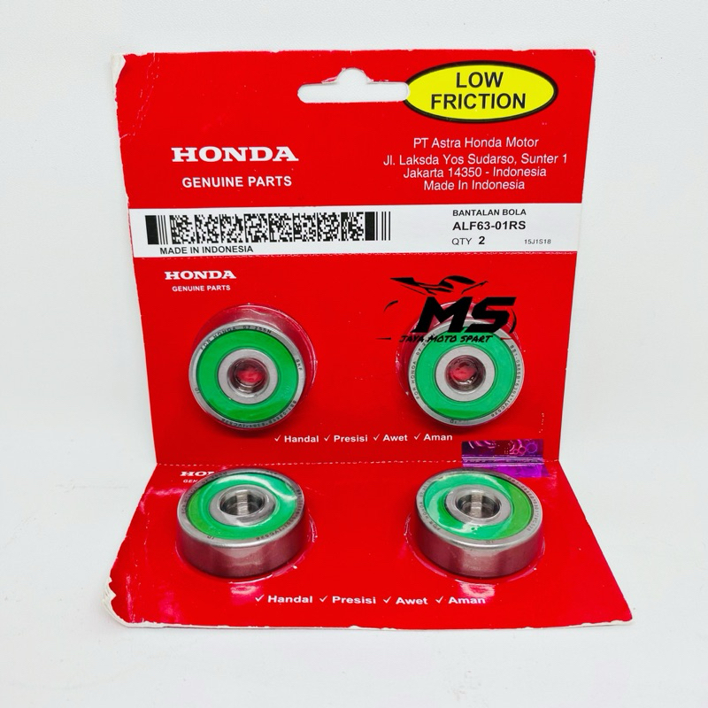 HONDA 軸承 6301 RS 4 件本田滾珠軸承 LAHER LAHAR 6301 1 PCS ALF63-01RS | 蝦皮購物