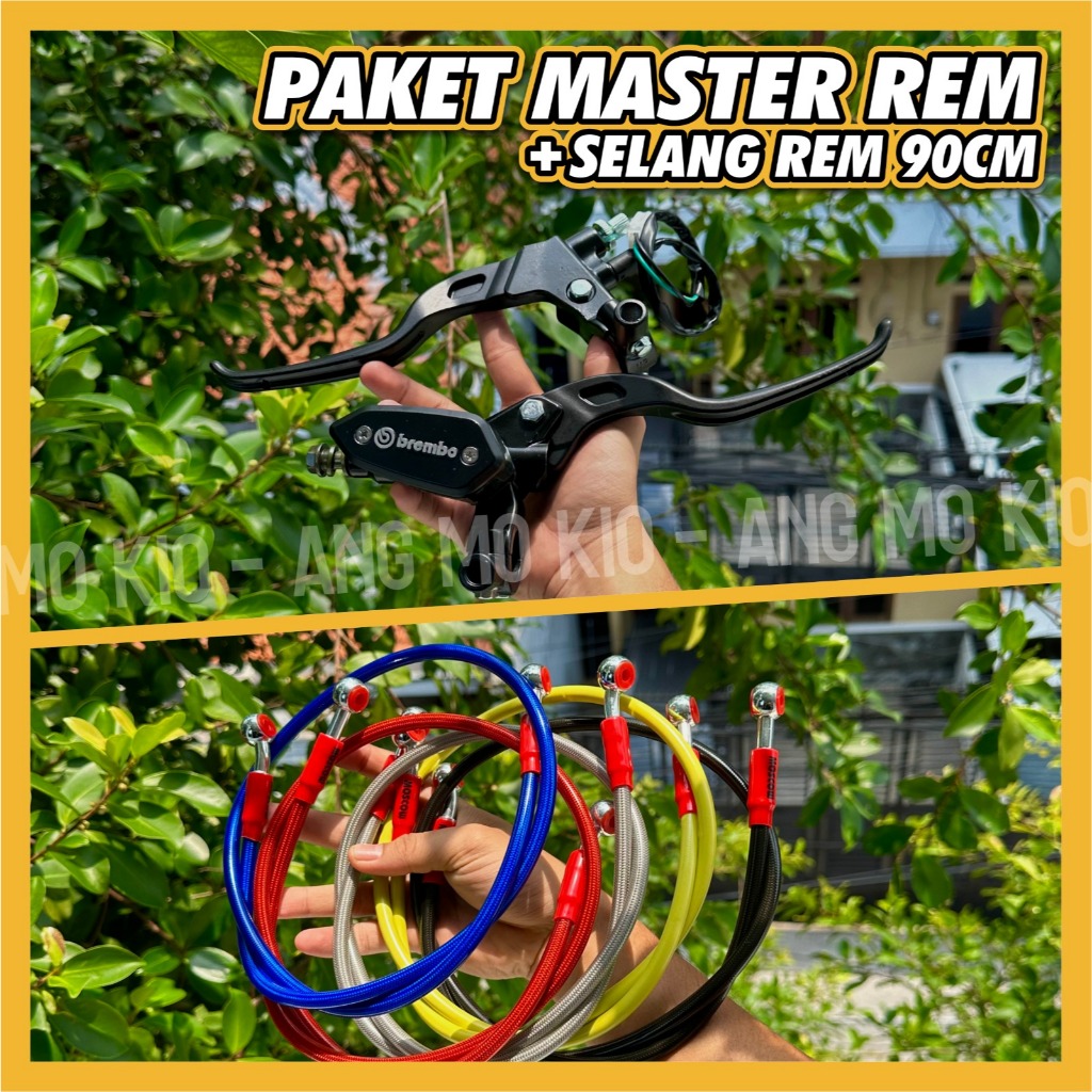 Merah HITAM 左右剎車 MASTER PACKAGE 橢圓管透明玻璃 14mm 通用開關左後視鏡安裝離合器 C | 蝦皮購物