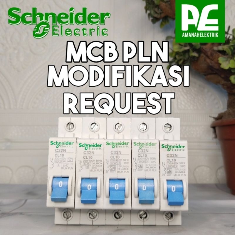 Mcb PLN 施耐德修改請求阻尼器 2A 至 50A | 蝦皮購物